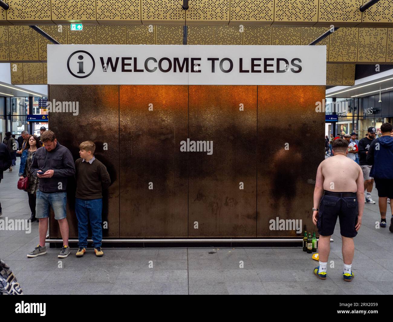 Visitors make their way to the 2023 Slam Dunk Festival, Leeds, UK Stock ...