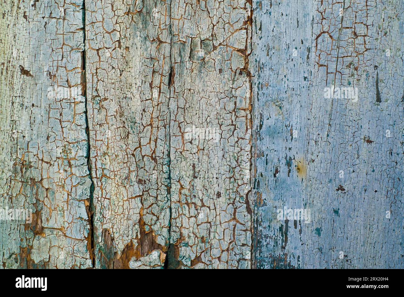 Weathering blue painted wood Stock Photo - Alamy