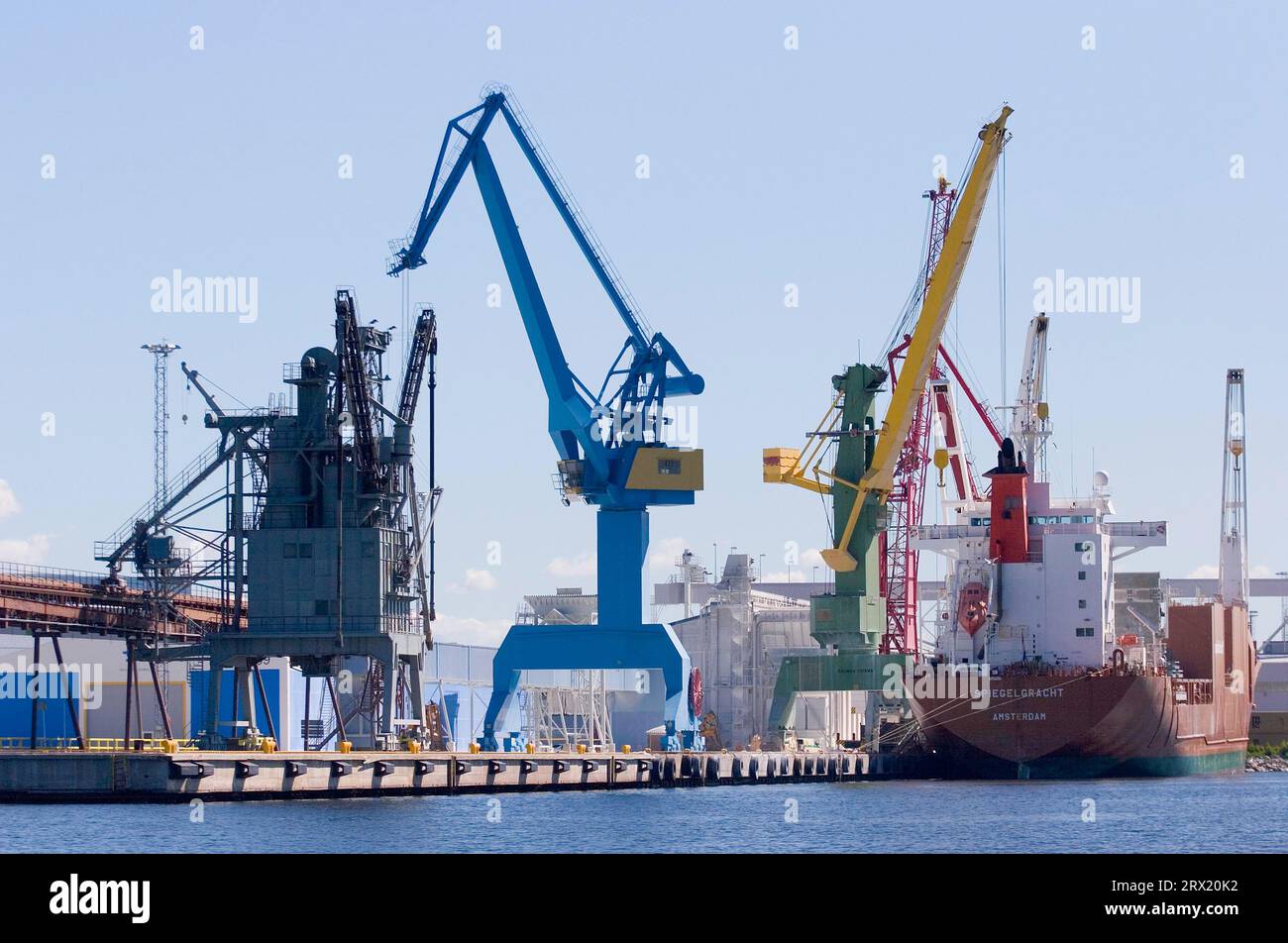 The modern seaport of Rauma, Finland Stock Photo - Alamy