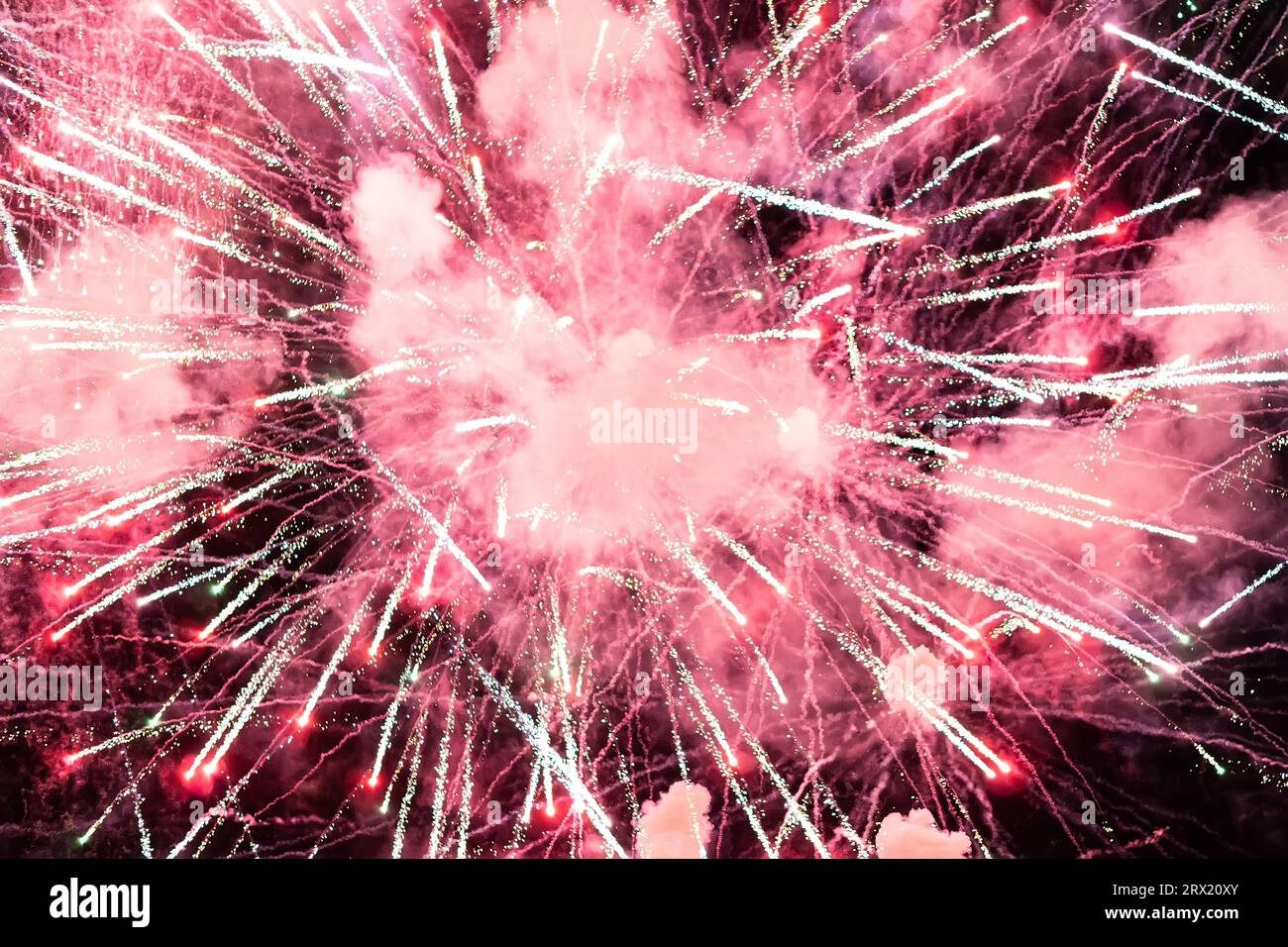 Pink fireworks hi-res stock photography and images - Alamy