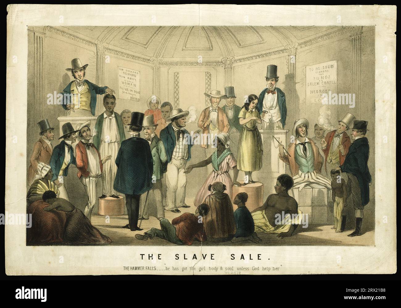 Slave sale poster hi-res stock photography and images - Alamy