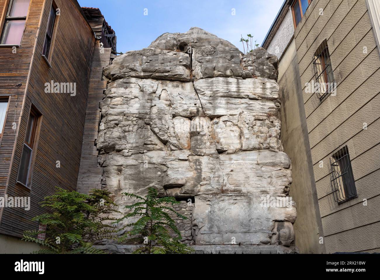 Istanbul, Turkey. September 21, 2023: View of the Column of Arcadius ...