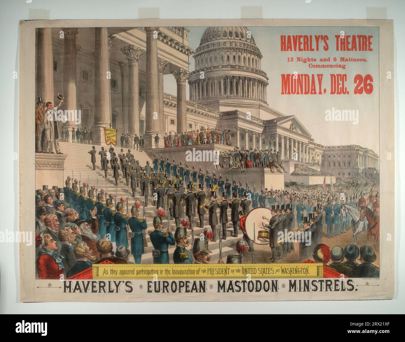 Chromolithograph, 'Haverly's European Mastodon Minstrels'. DL*60.2482 ...