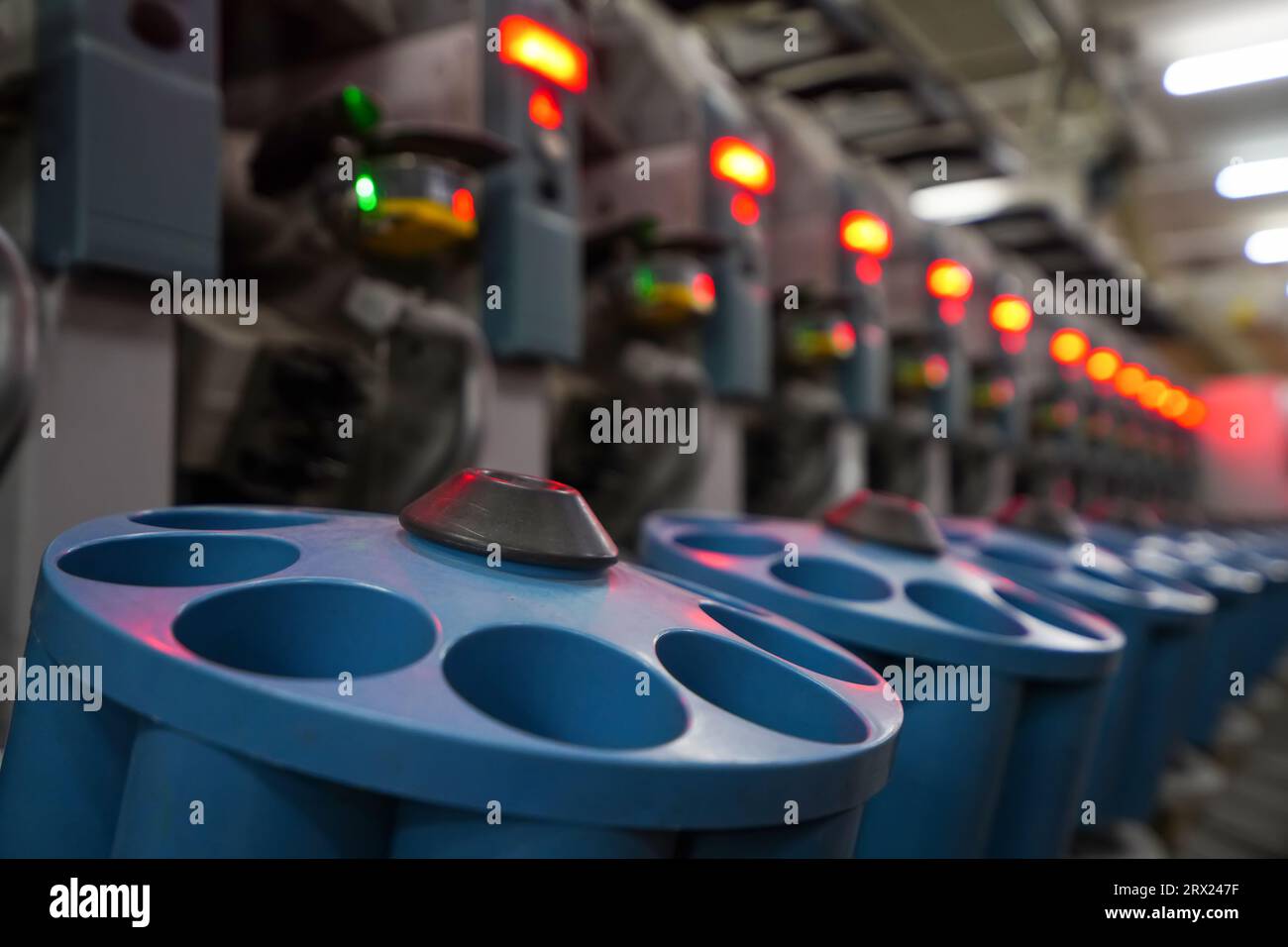 The mechanical equipment in the winding workshop is located in a ...