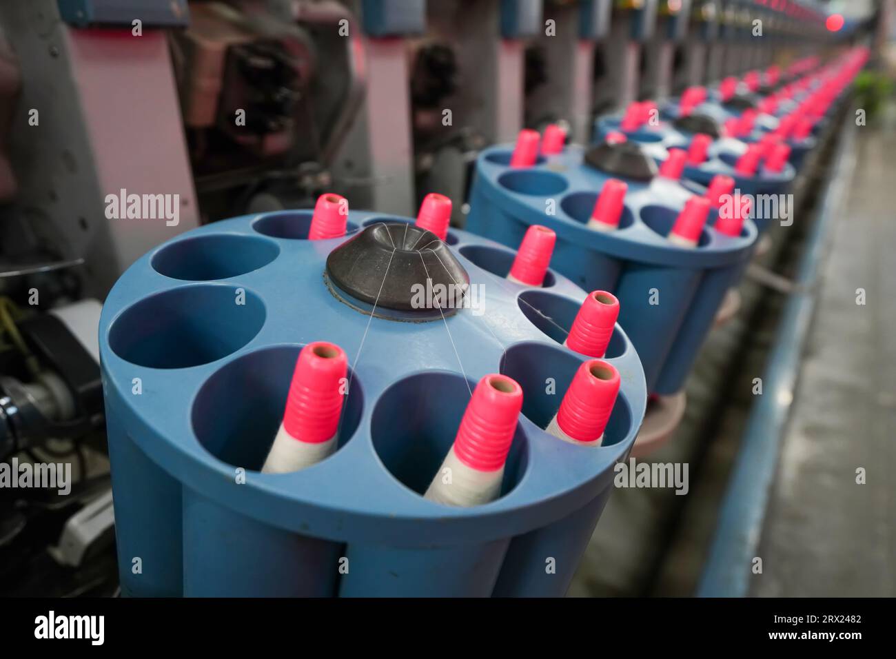 The mechanical equipment in the winding workshop is located in a ...