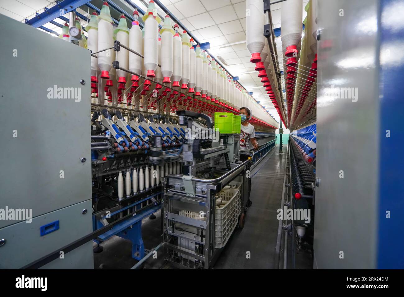Luannan County, China - September 5, 2022: Workers control automatic ...