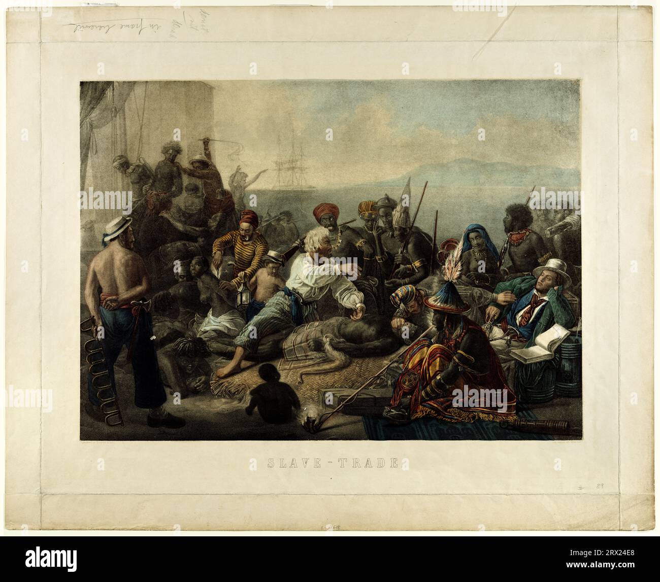 Print. Lithograph, "Slave-Trade." DL*60.2618. Peters Prints collection ...