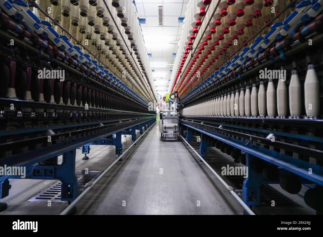 Luannan County, China - September 5, 2022: Workers control automatic ...