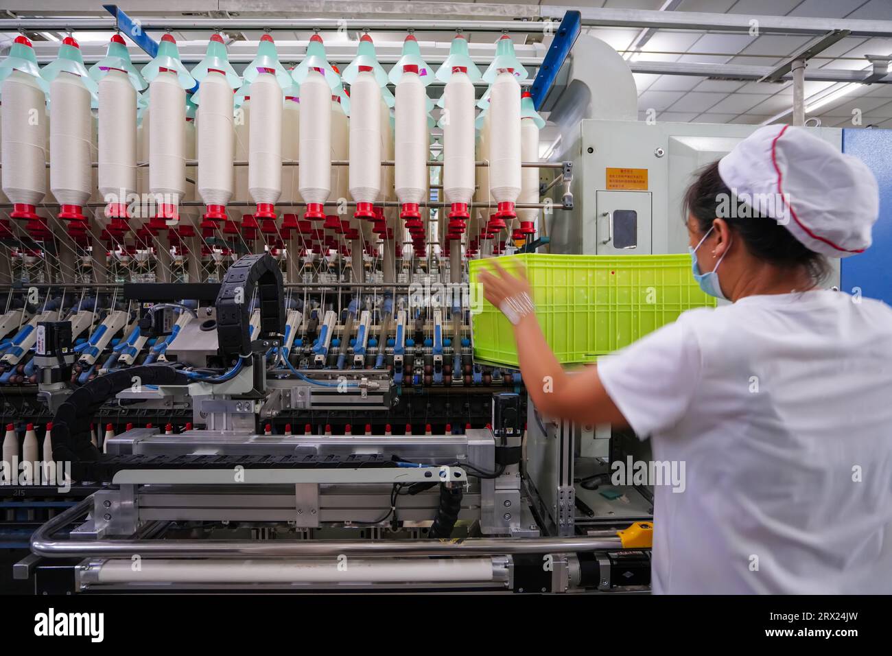 Luannan County, China - September 5, 2022: Workers control automatic ...