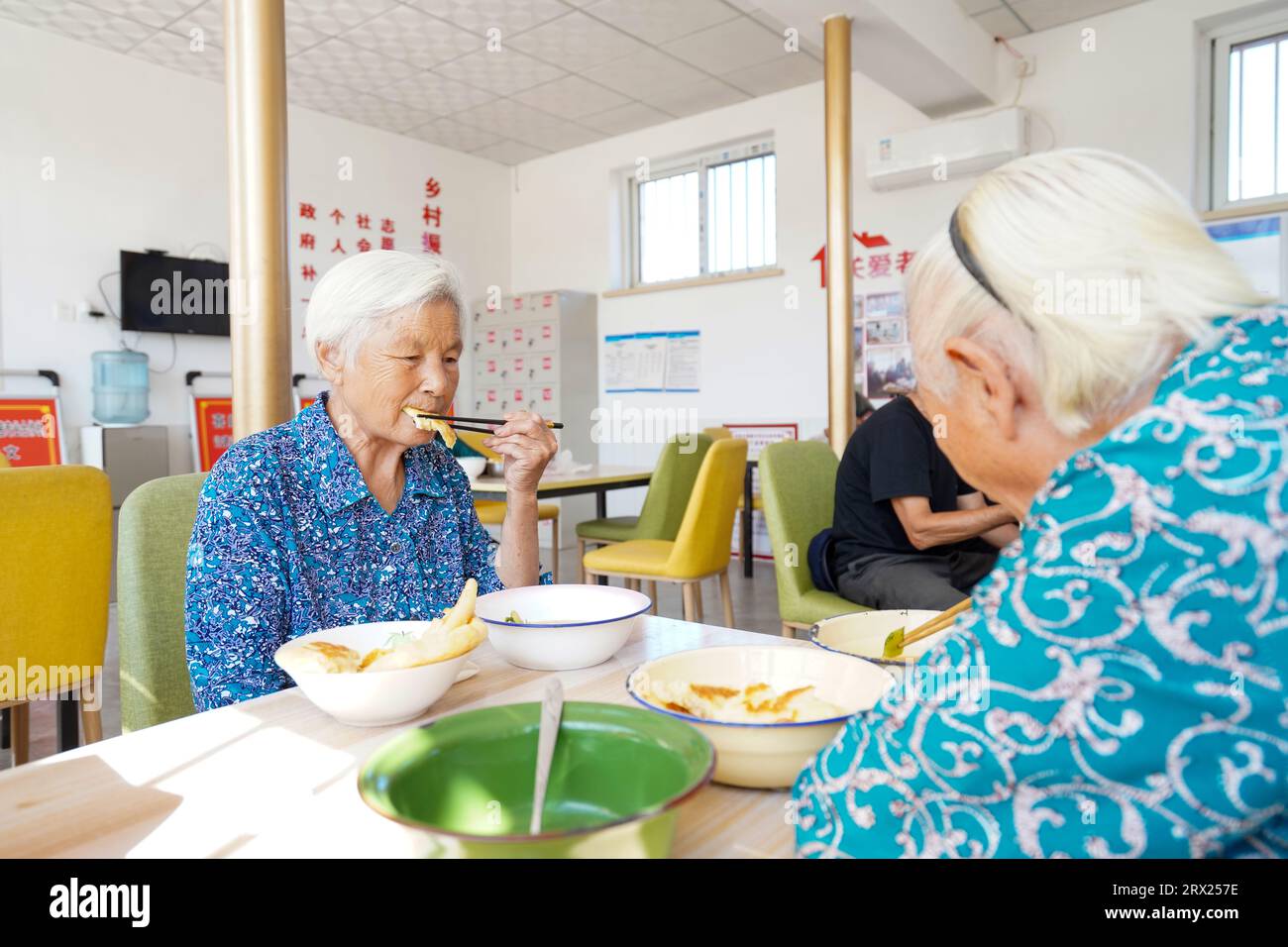 Luannan County, China - September 6, 2022: Elderly people living alone ...