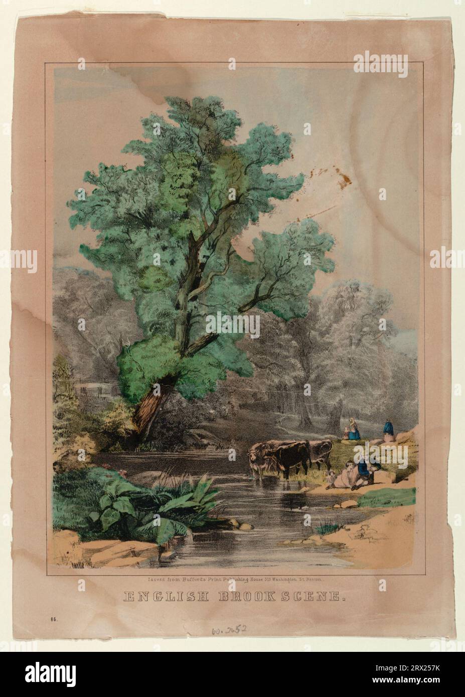 Vintage brook painting hi-res stock photography and images - Alamy