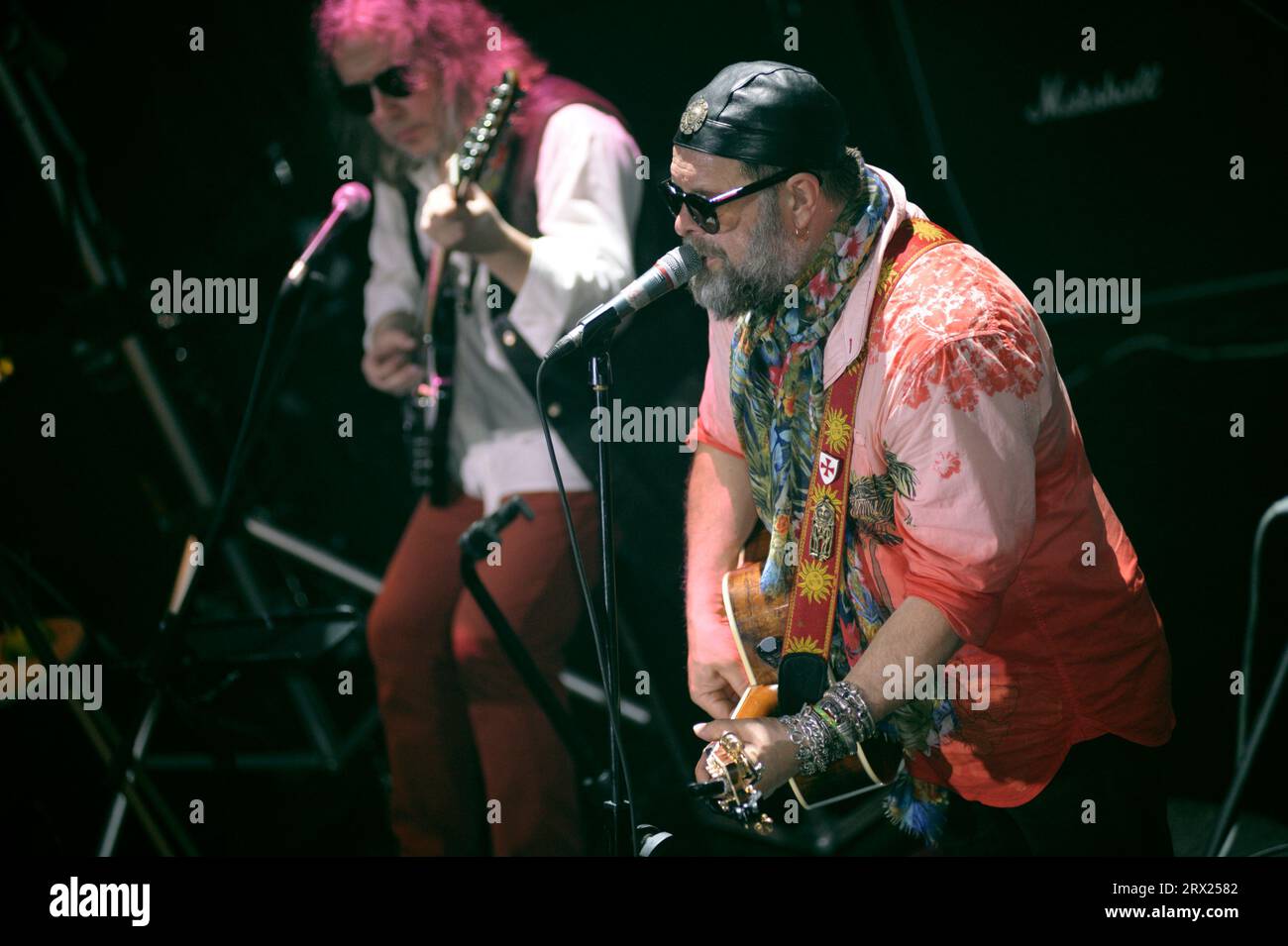 Russian rock singer Boris Grebenshchikov and band Aquarium performing ...