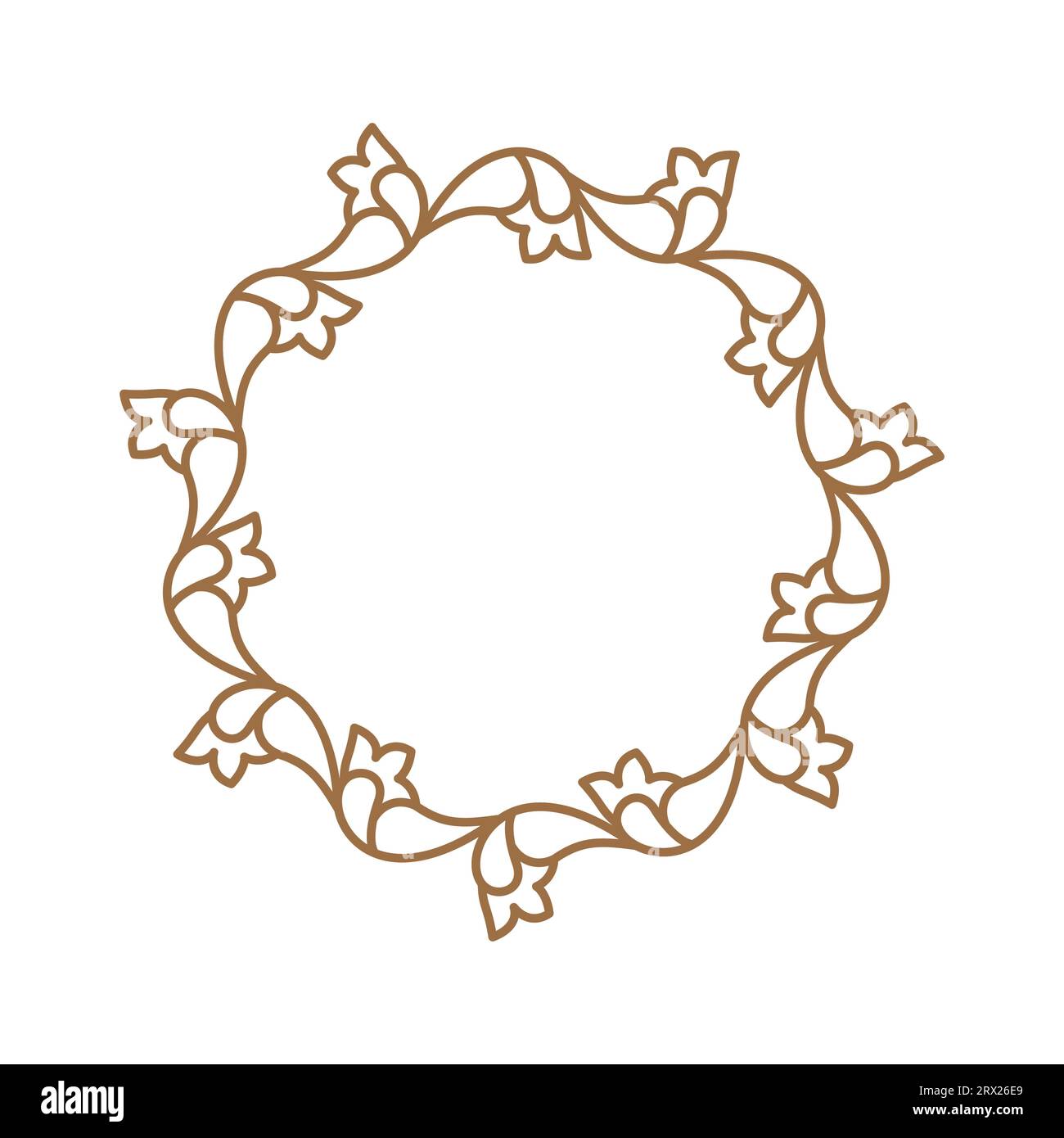 Ancient Greek round frame of antique border from Greece Stock Vector ...