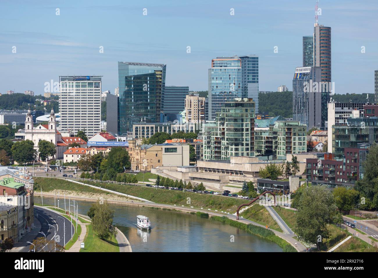 Aerial view modern part vilnius hi-res stock photography and images - Alamy