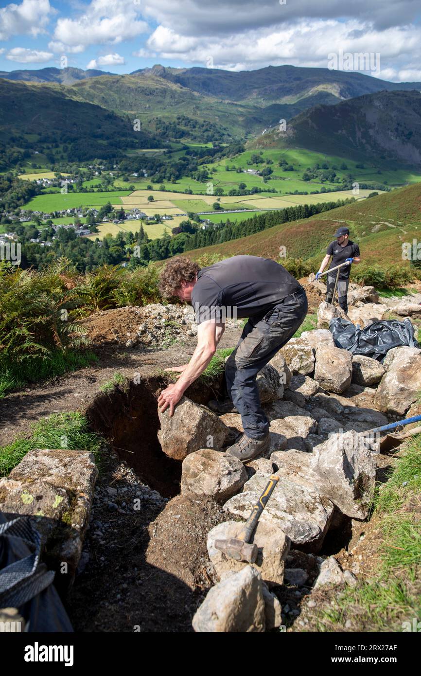 Footpath erosion lake district hi-res stock photography and images - Alamy