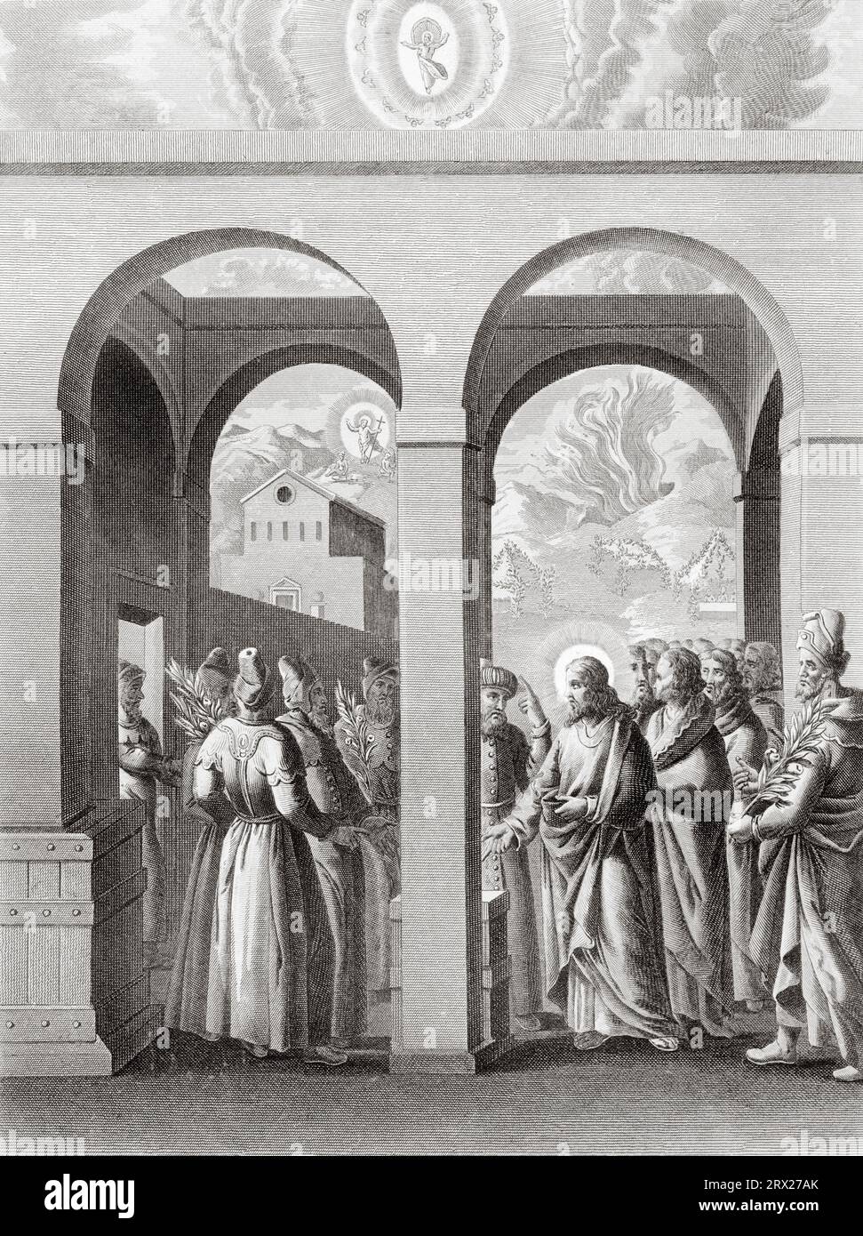 Jesus tells unbelievers that they will die in their sins. Illustration ...