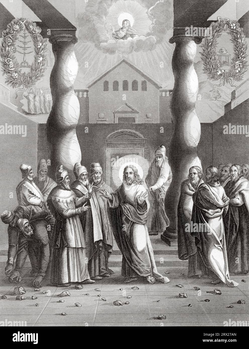 Jesus declares to the Jews that he is the son of God and they take ...