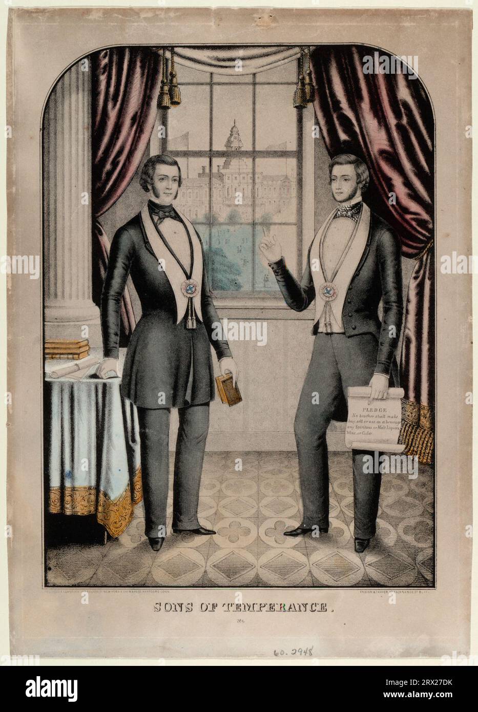 Lithograph, "Sons of Temperance". DL*60.2948. Peters Prints Collection ...