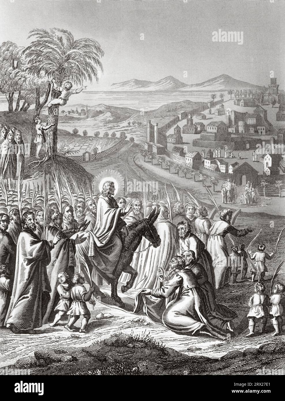 Jesus entering jerusalem hi-res stock photography and images - Alamy