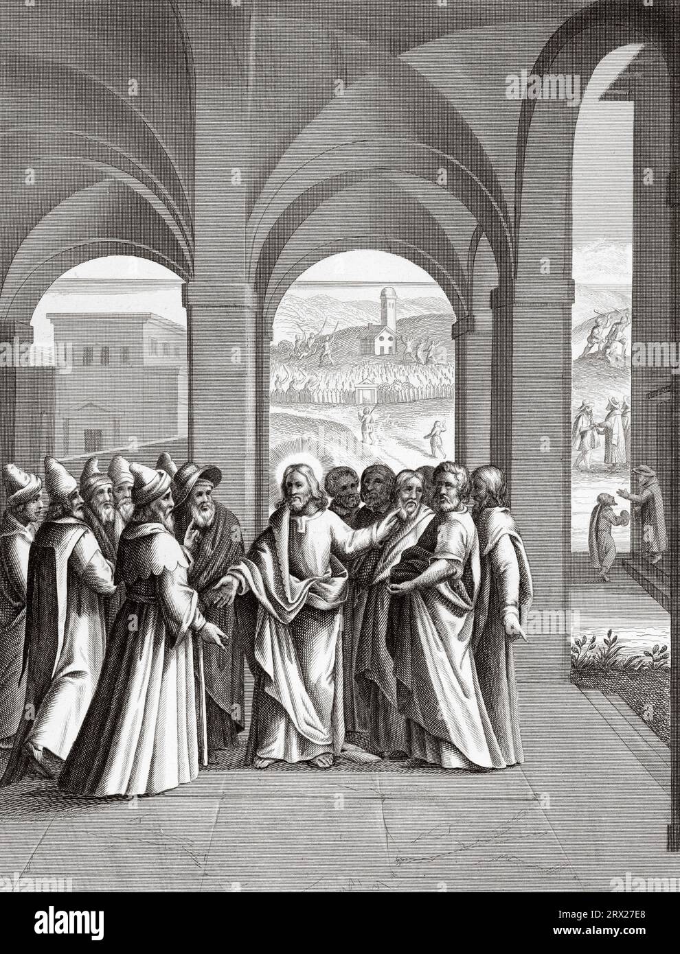 Jesus speaking to the Jews the parable of the bad winegrowers ...