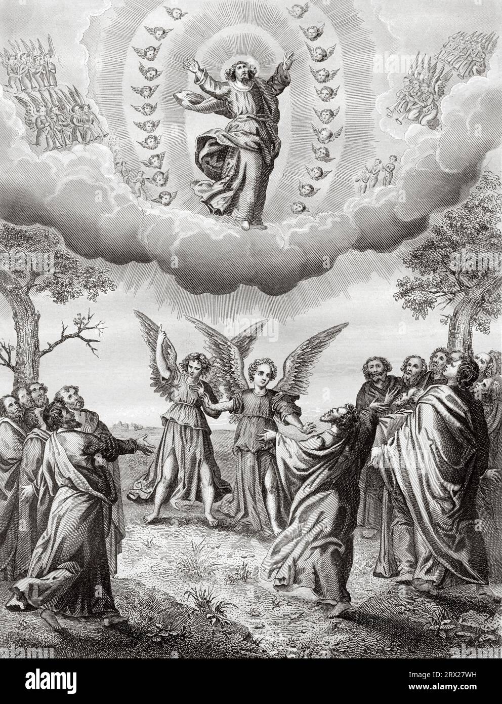 The Ascension of Our Lord Jesus Christ. Illustration for The life of ...