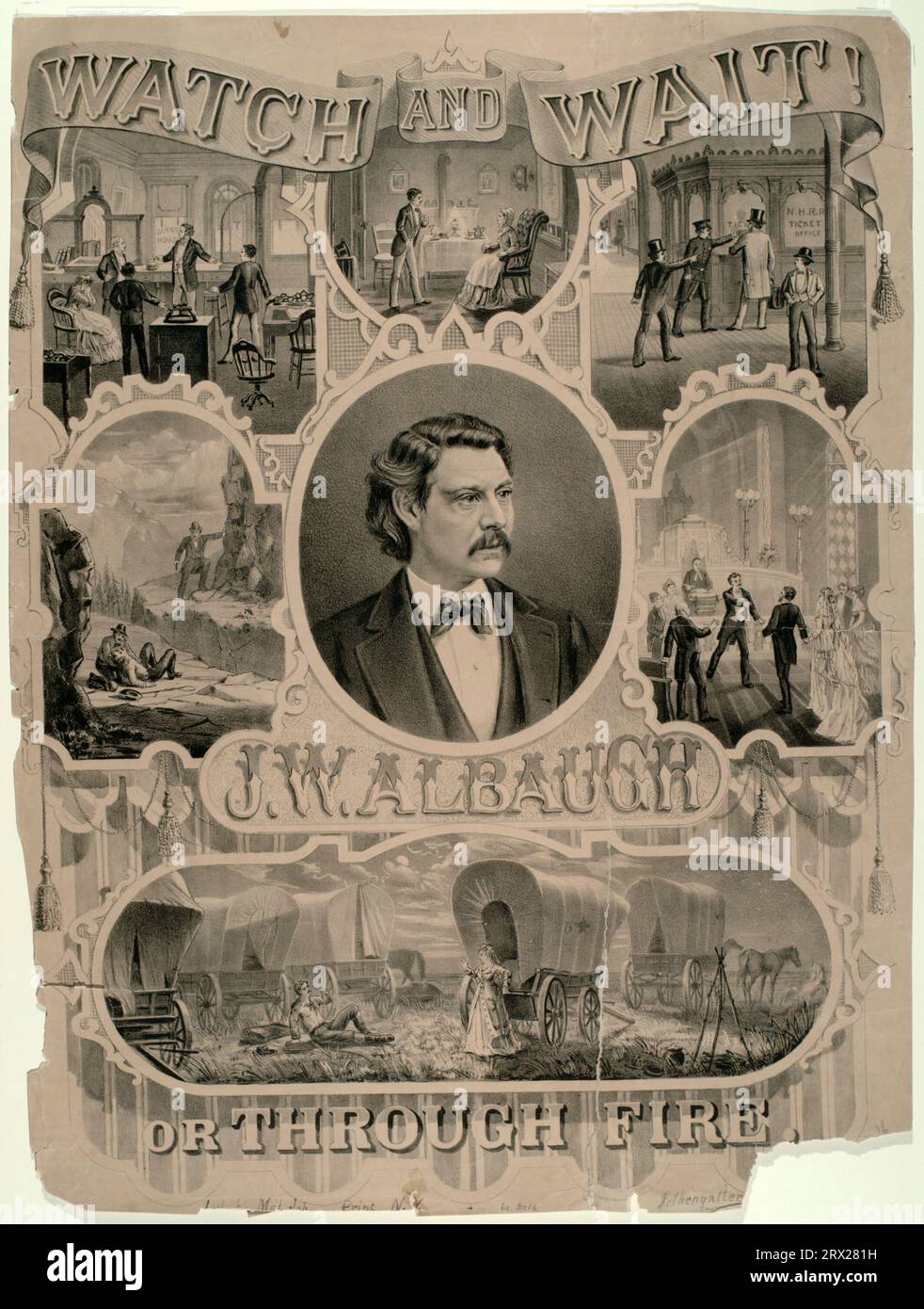 Vintage lithograph poster usa hi-res stock photography and images - Alamy