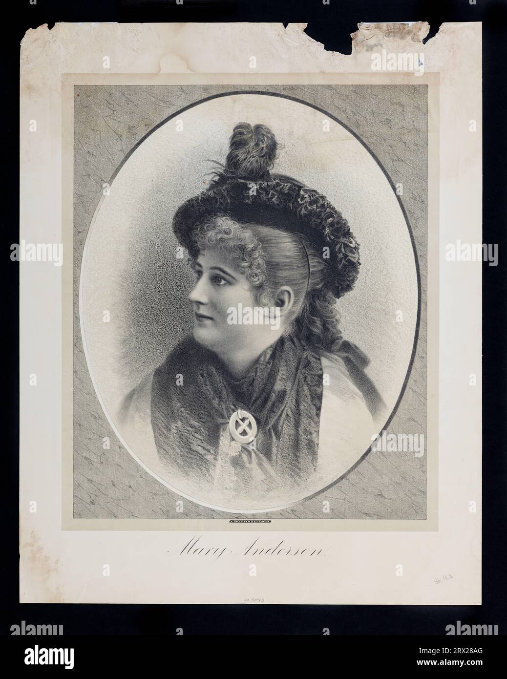Lithograph of mary anderson hi-res stock photography and images - Alamy