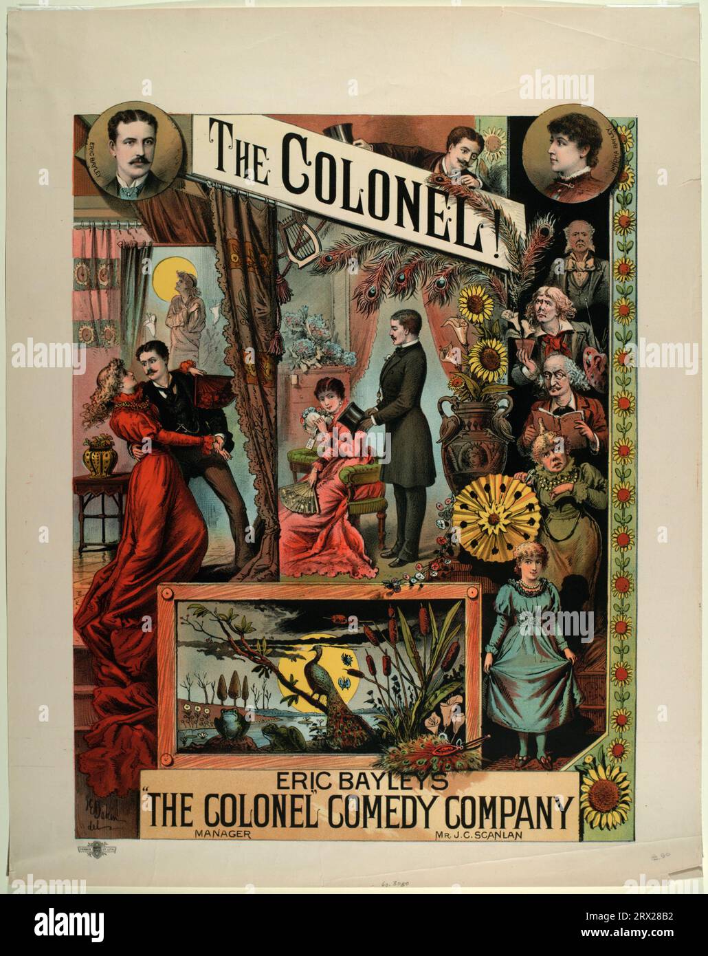Chromolithograph, "Eric Bayley's 'The Colonel' Comedy Company". DL*60. ...