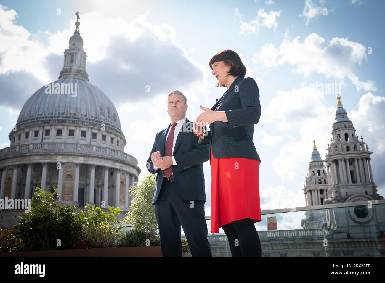 Labour leader Sir Keir Starmer and shadow chancellor Rachel Reeves ...