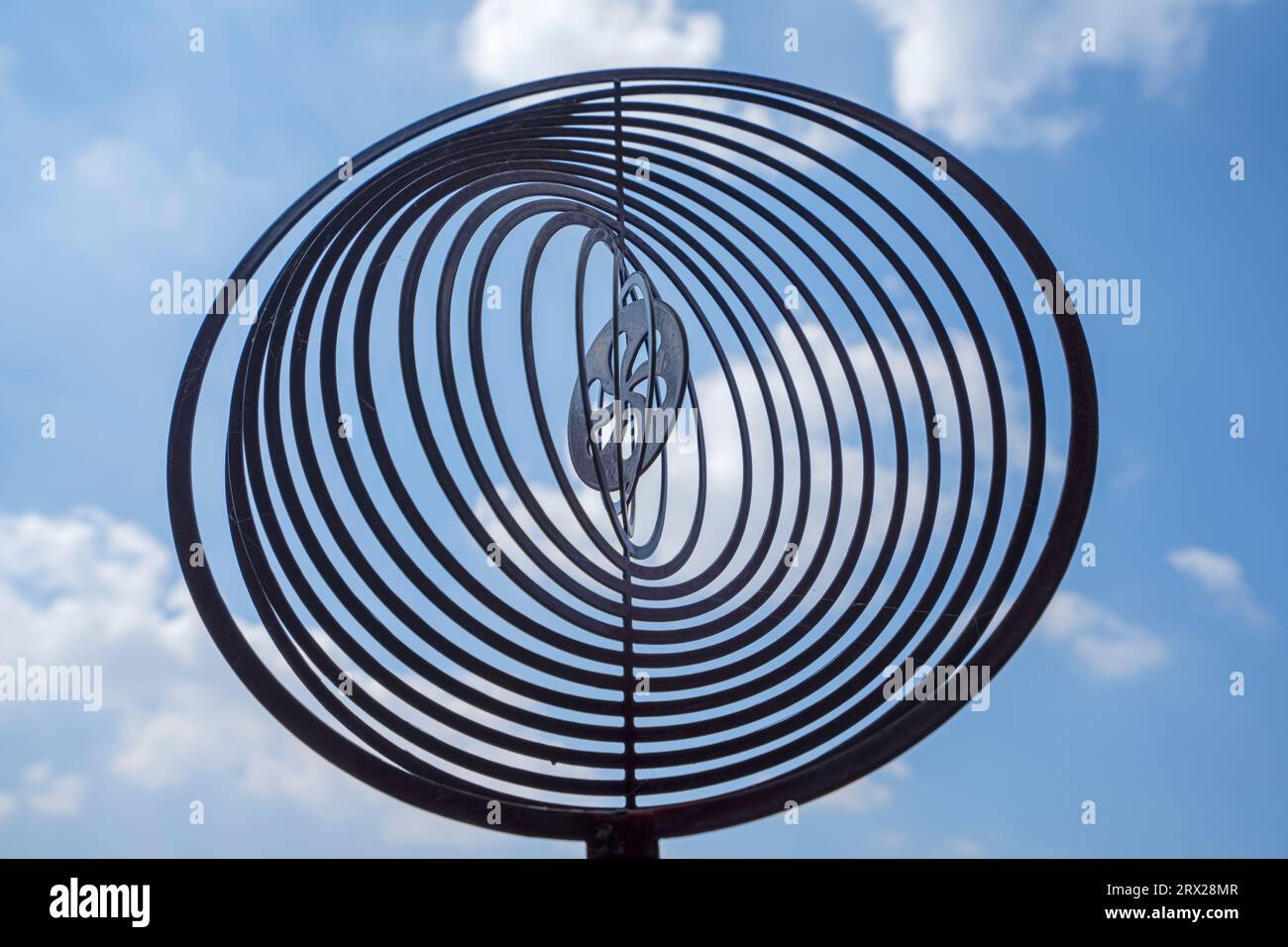 Ring shaped metal structure, close-up photo Stock Photo - Alamy