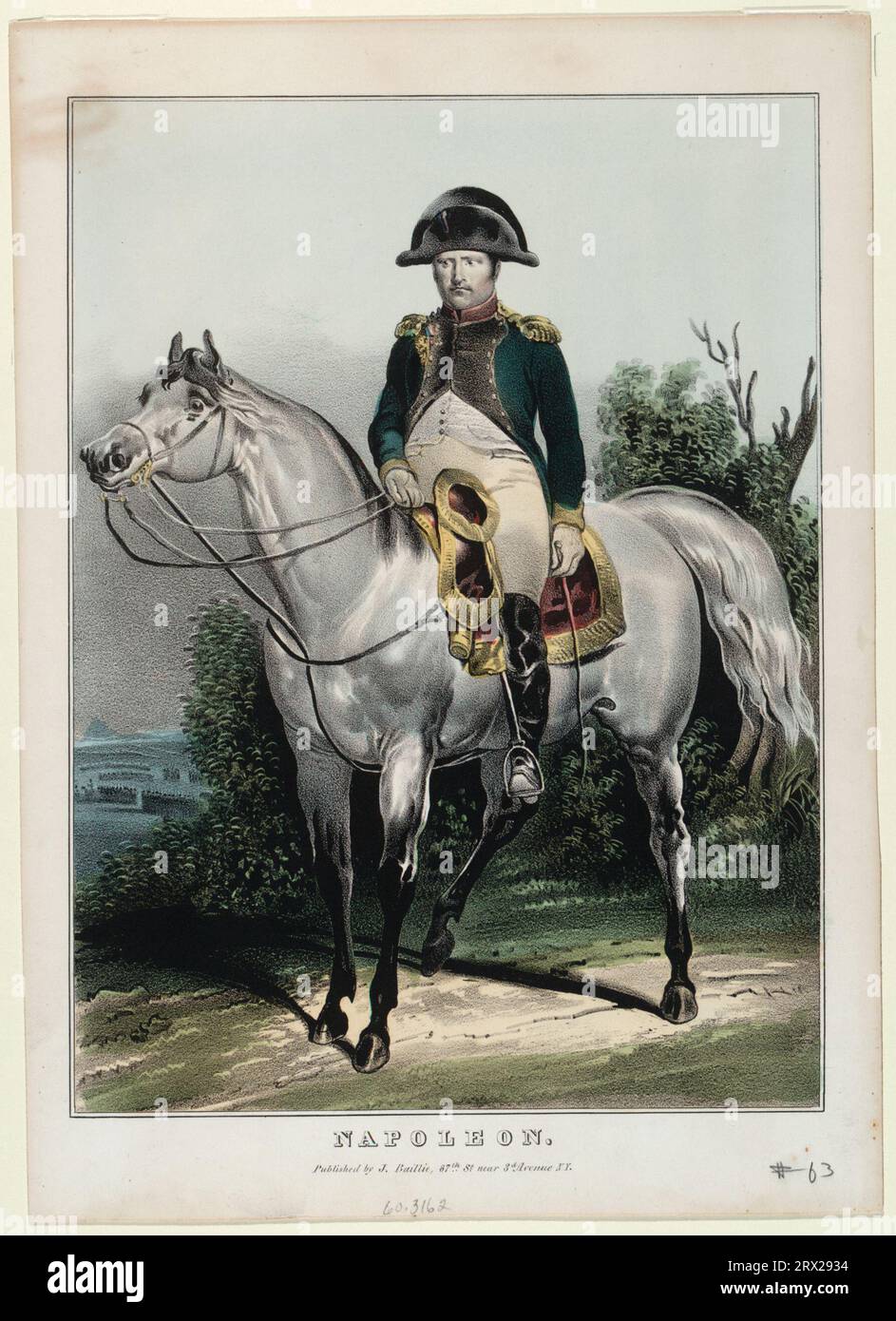 Lithograph, "Napoleon". DL*60.3162. Peters Prints Collection Stock ...