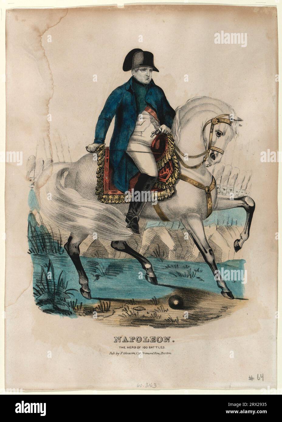 Lithograph, "Napoleon". DL*60.3163. Peters Prints Collection Stock ...