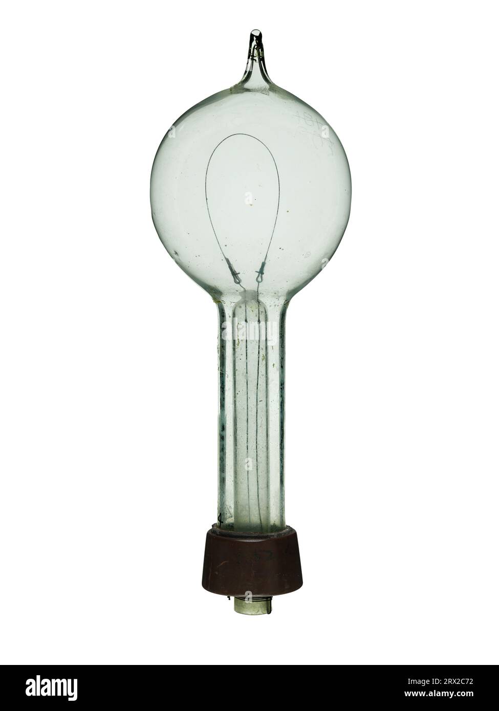 Patent model. Incandescent lamp, Edison, 1881, patent no. 239373. EM ...