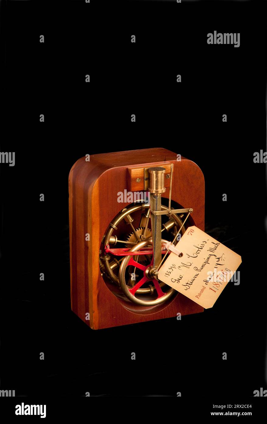 Patent model. Steam pump and improvement in air-pump connections for ...