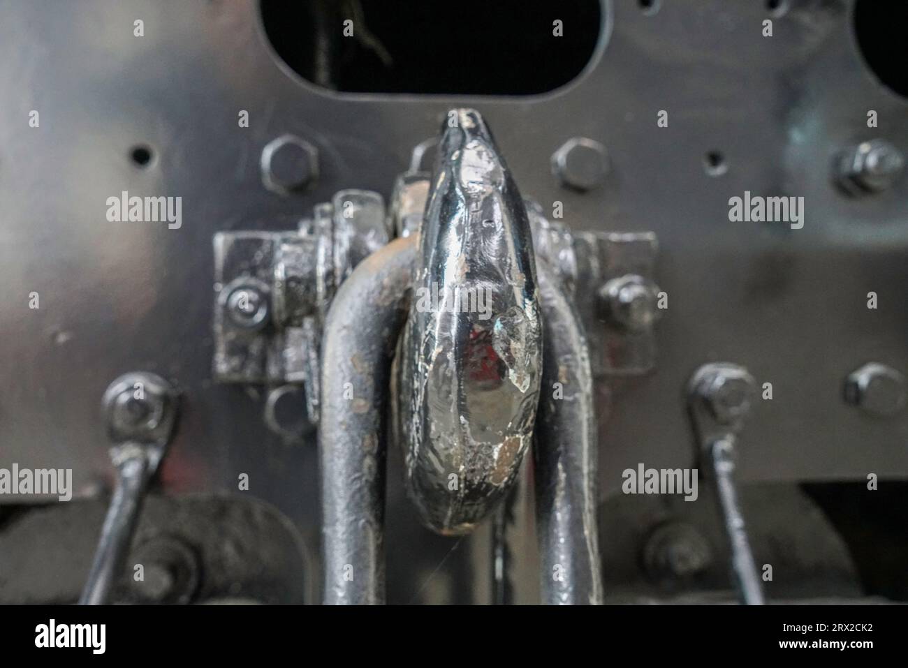 Railway made of robust steel for long-lasting loads on the rails and ...