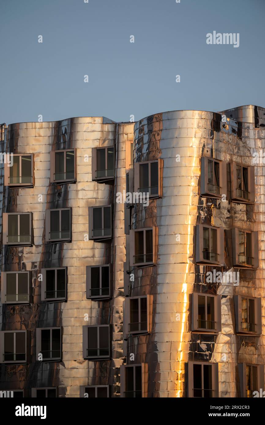 Gehry Bauten, architect Zaha Hadid, Medienhafen, Dusseldorf, North ...