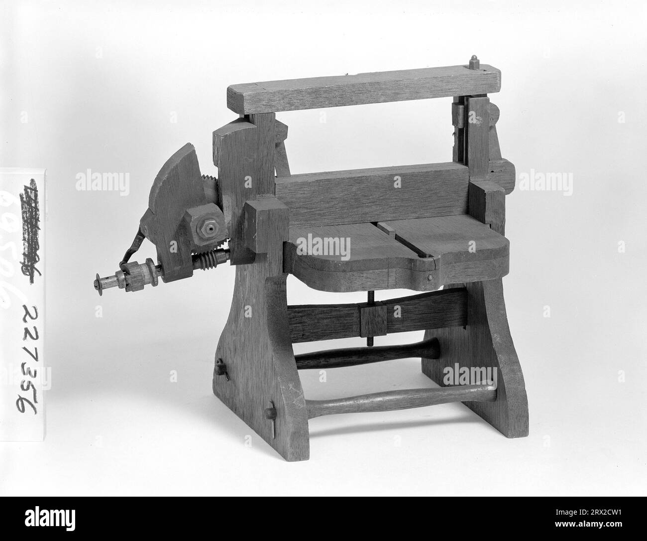 Patent model. Paper cutting machine, Heckert, patent no. 22842. GA ...