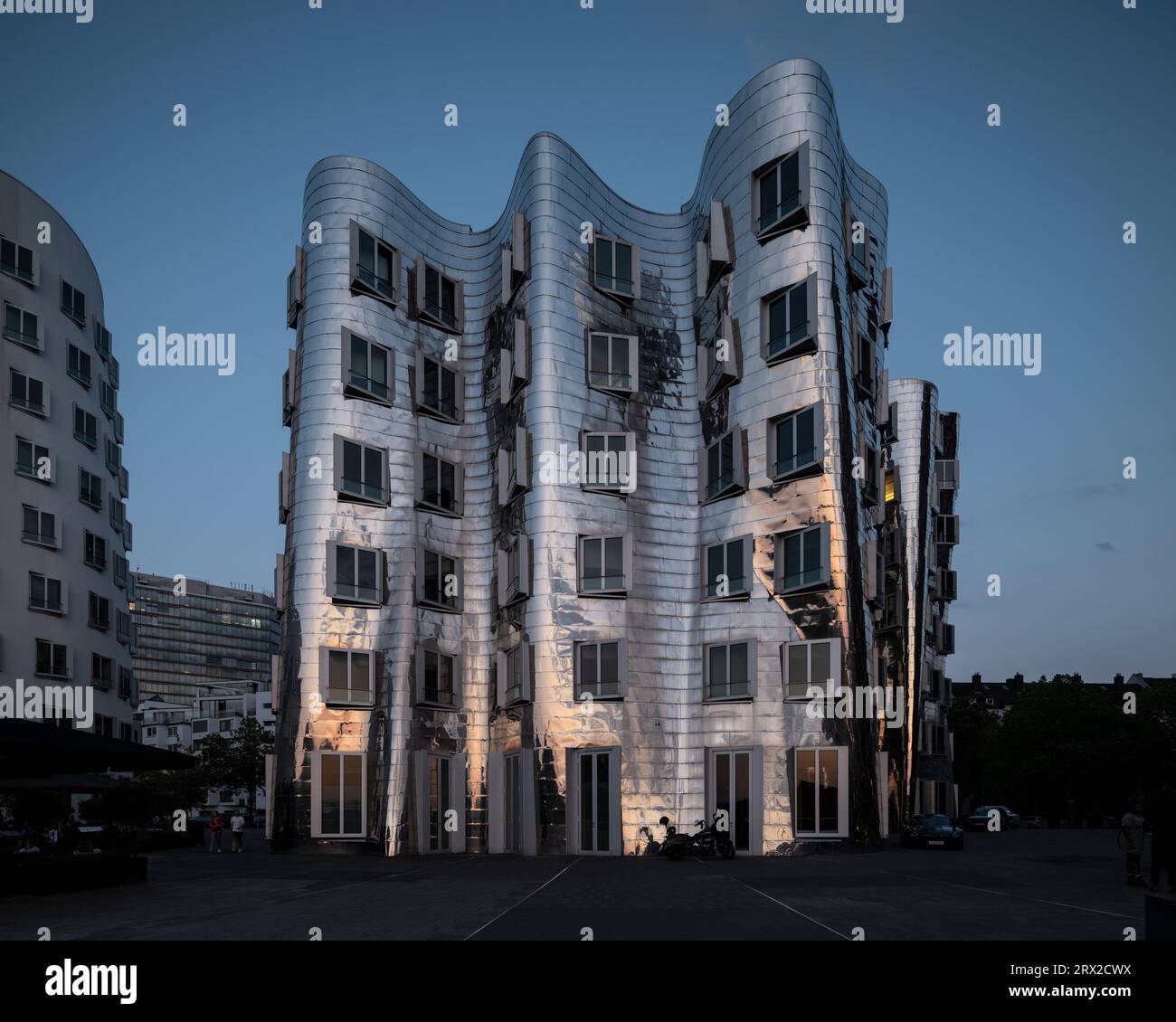 Gehry Bauten, architect Zaha Hadid, Medienhafen, Dusseldorf, North ...