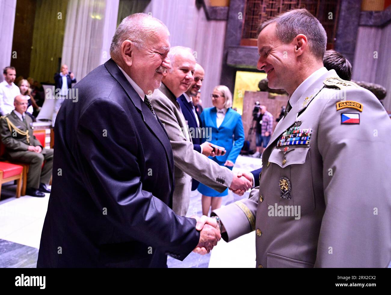 Prague, Czech Republic. 22nd Sep, 2023. Ceremonial line-up on 30th ...
