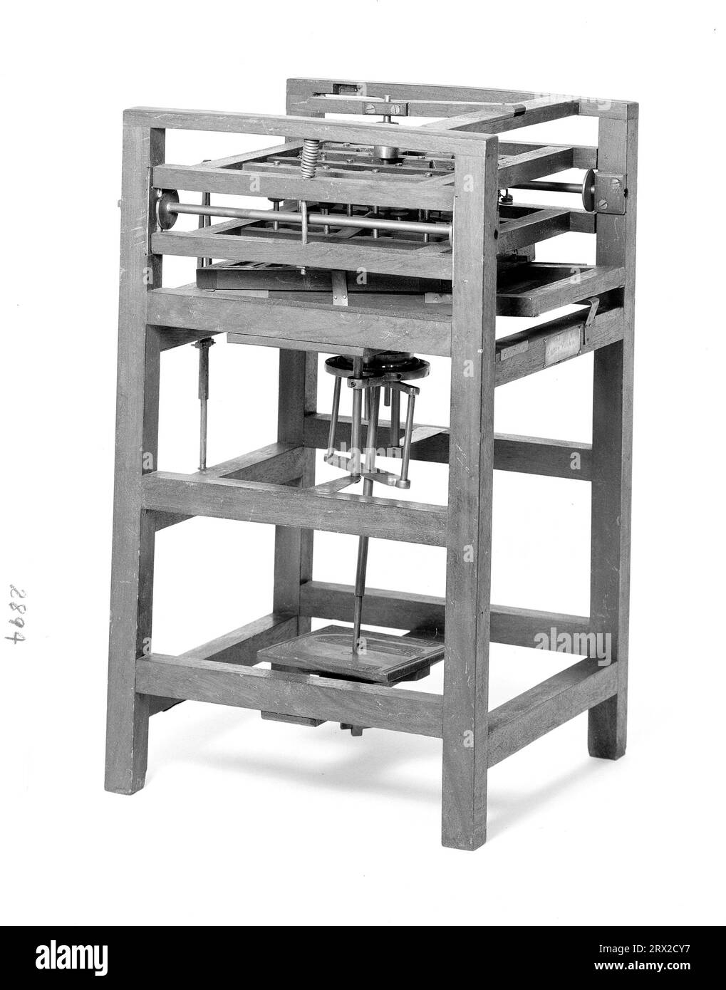 Historic printing machine Cut Out Stock Images & Pictures - Alamy