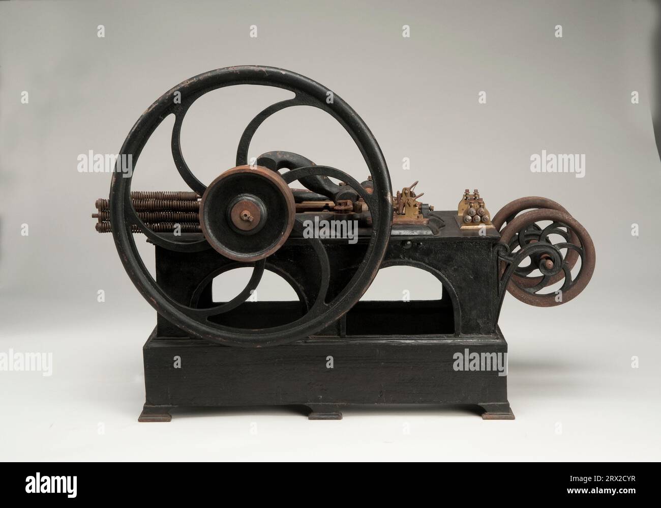 Patent model. Machine for making cold wrought type, Petyt, patent no ...