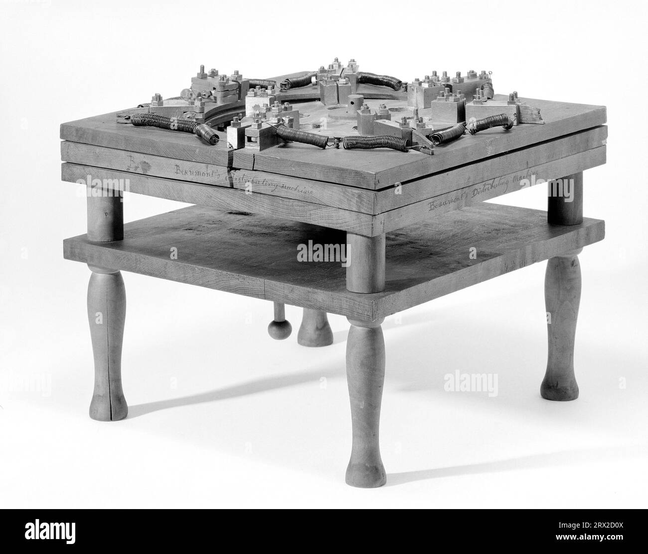Patent model. Type distributing machine, Beaumont, patent no. 10656. GA ...