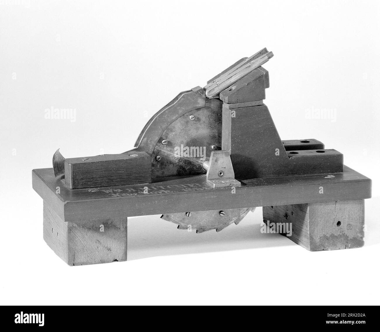 Patent model. Typesetting machine, Mitchel, patent no. 10929. GA*89797. ...