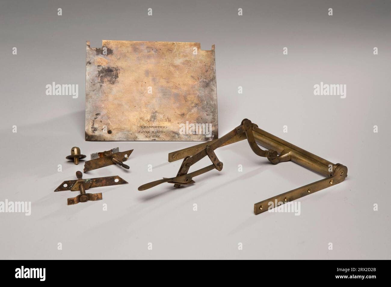 Patent model. Machine for making book covers, Danforth, patent no ...