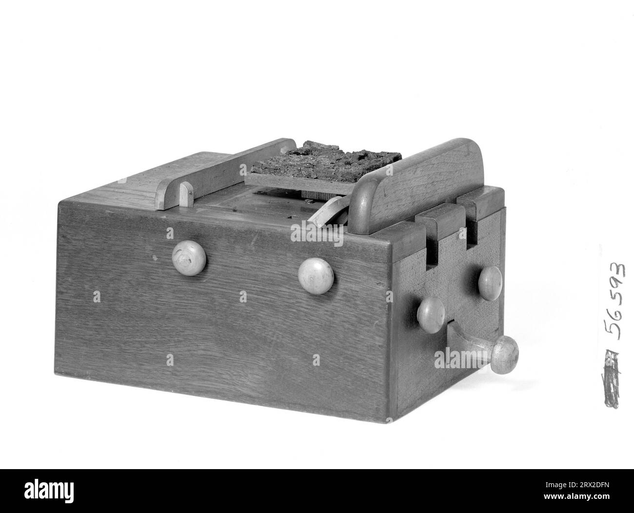 Patent model. Apparatus for printing on bottles, boxes and cans, Miles ...