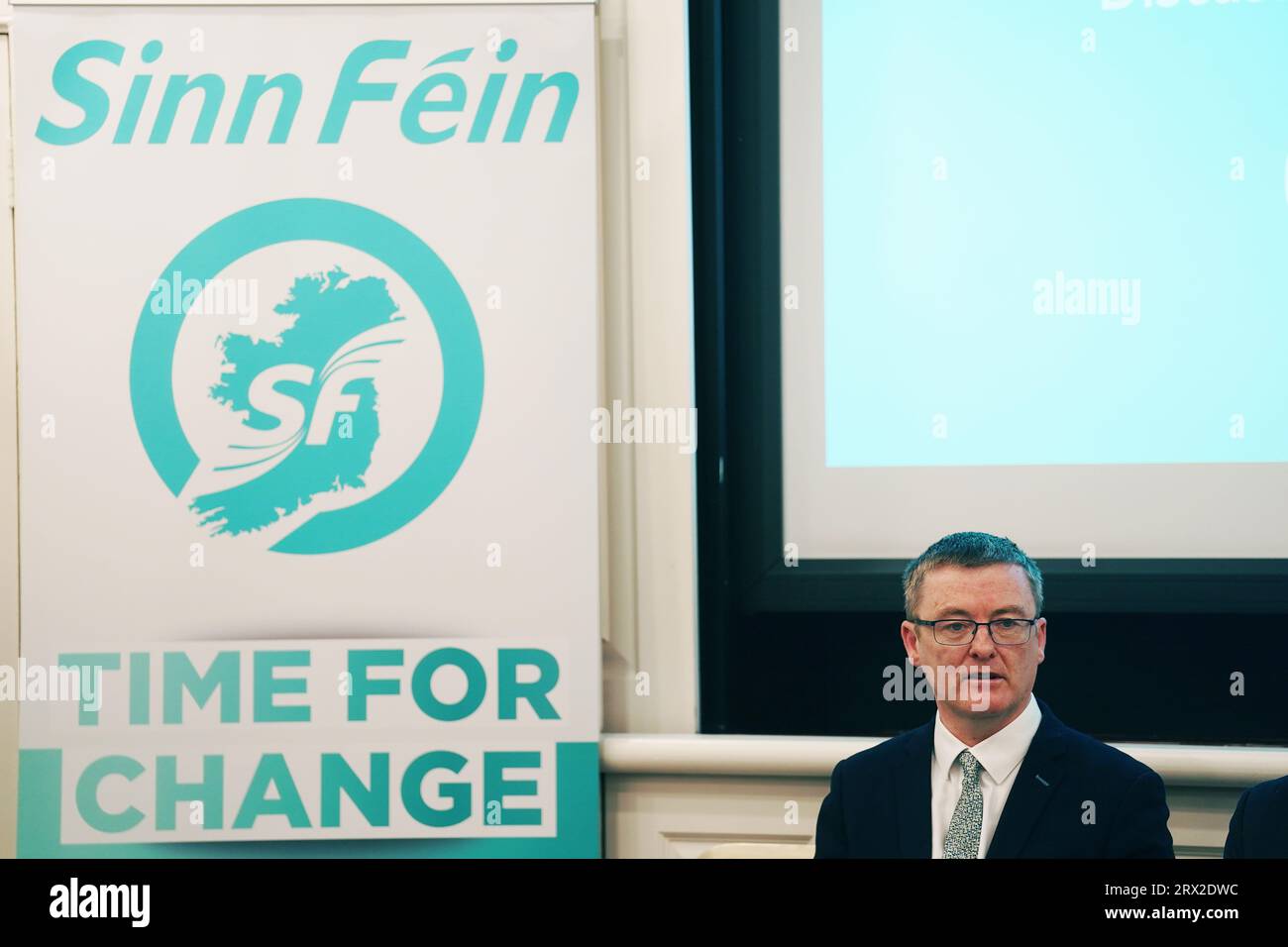 Sinn Fein spokesperson on Health David Cullinane speaking at the launch ...