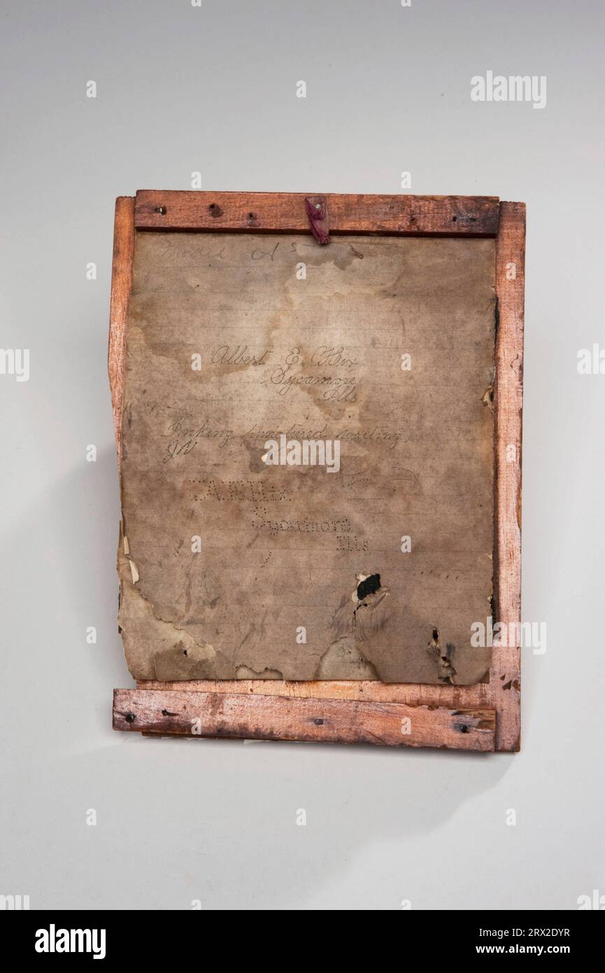 Patent model. Stencil writing process, Hix and Albert, patent no ...
