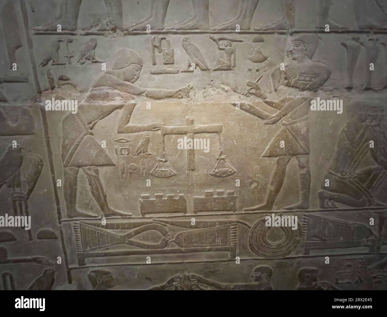 Relief from a tomb in Saqqara, part of the Memphite Necropolis, UNESCO ...