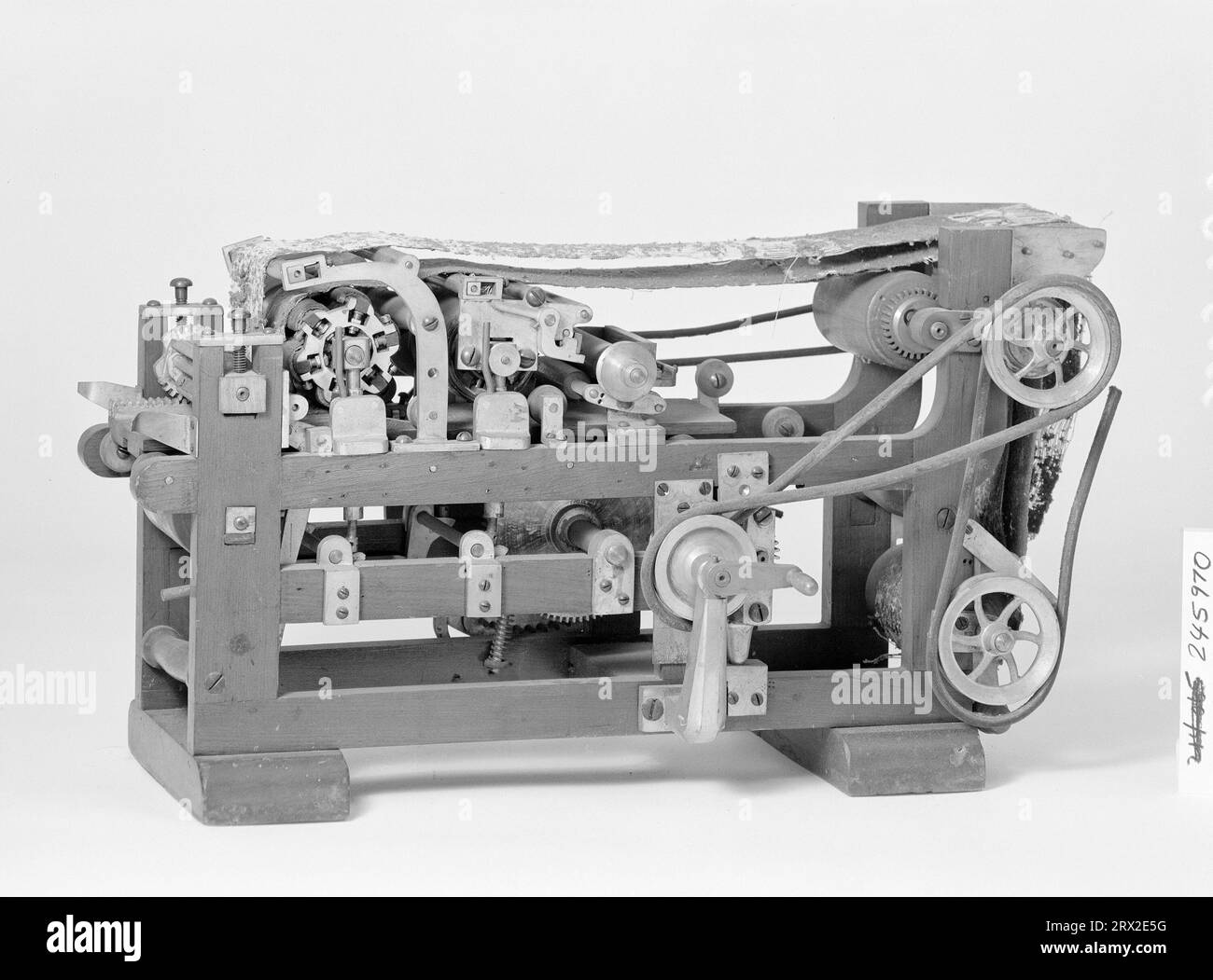 Patent model. Copper plate press, Neale, patent no. 245970, from 4" x 5 ...