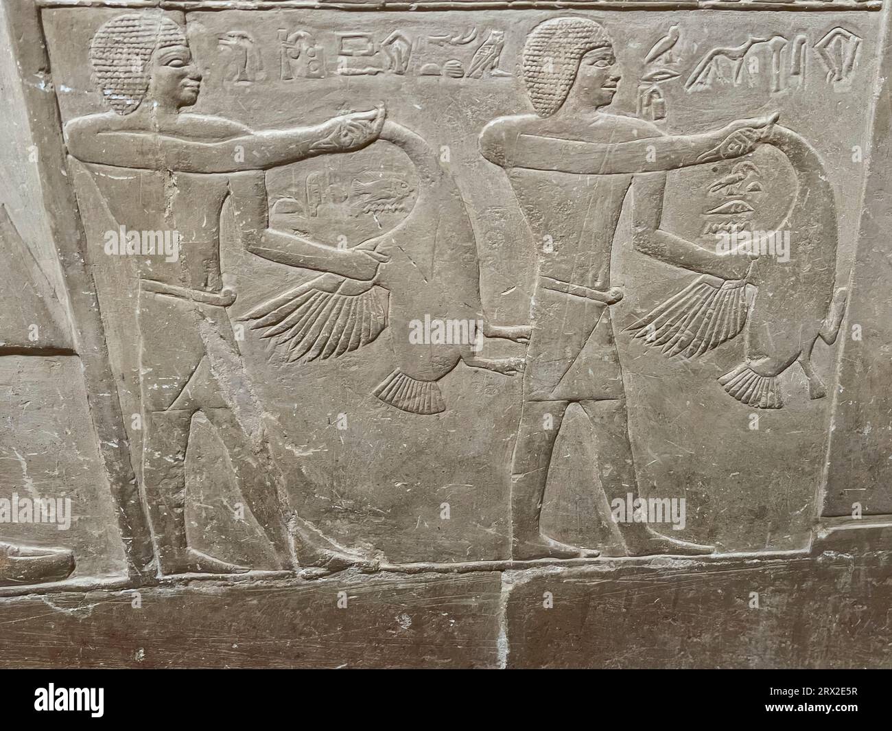Relief from a tomb in Saqqara, part of the Memphite Necropolis, UNESCO ...